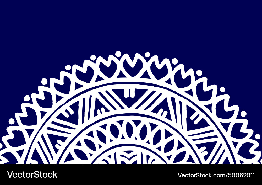 Color abstract alpona flower design Royalty Free Vector