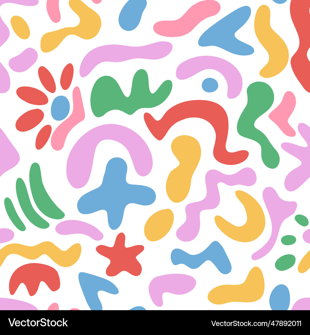 Colorful Doodle Pattern Royalty Free Vector Image