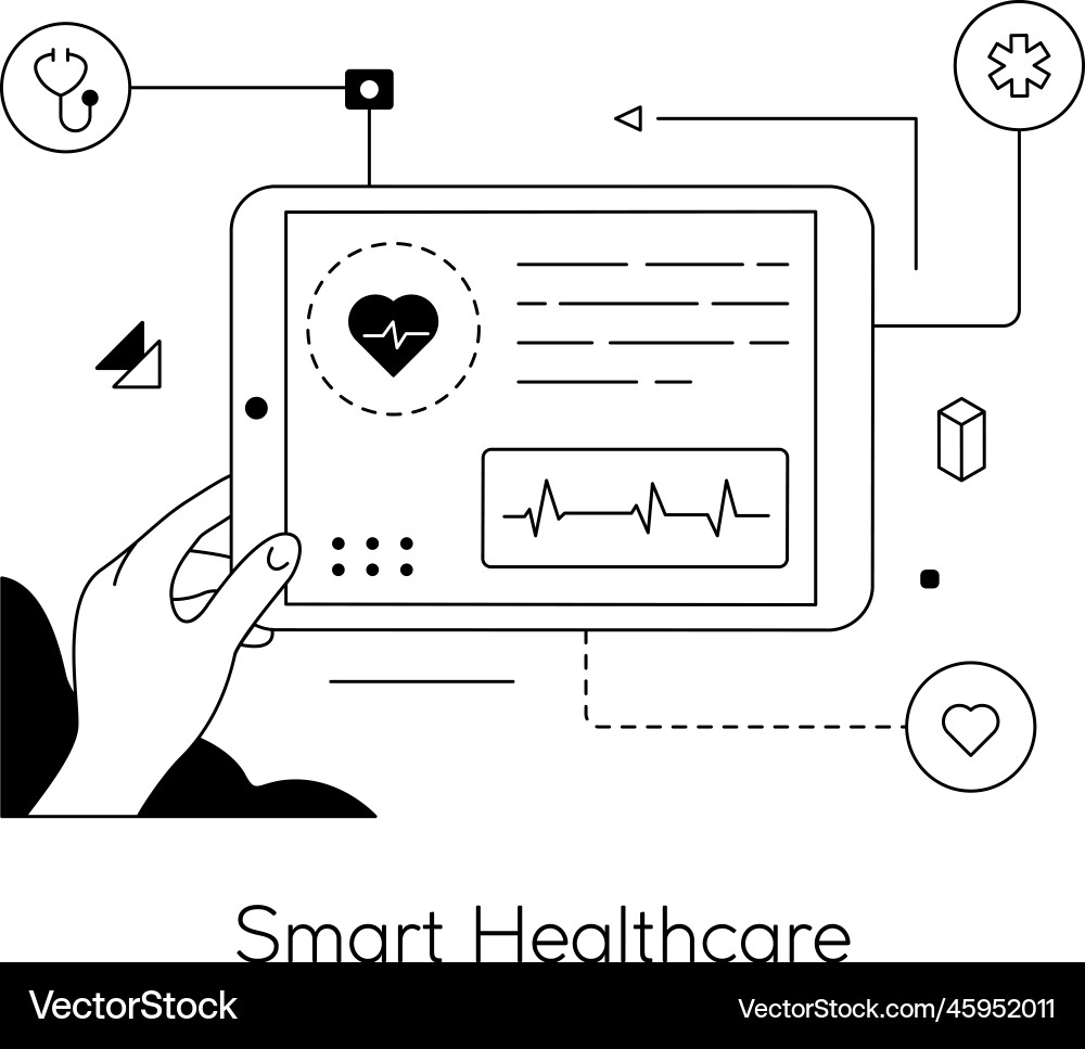 Smart healthcare Royalty Free Vector Image - VectorStock