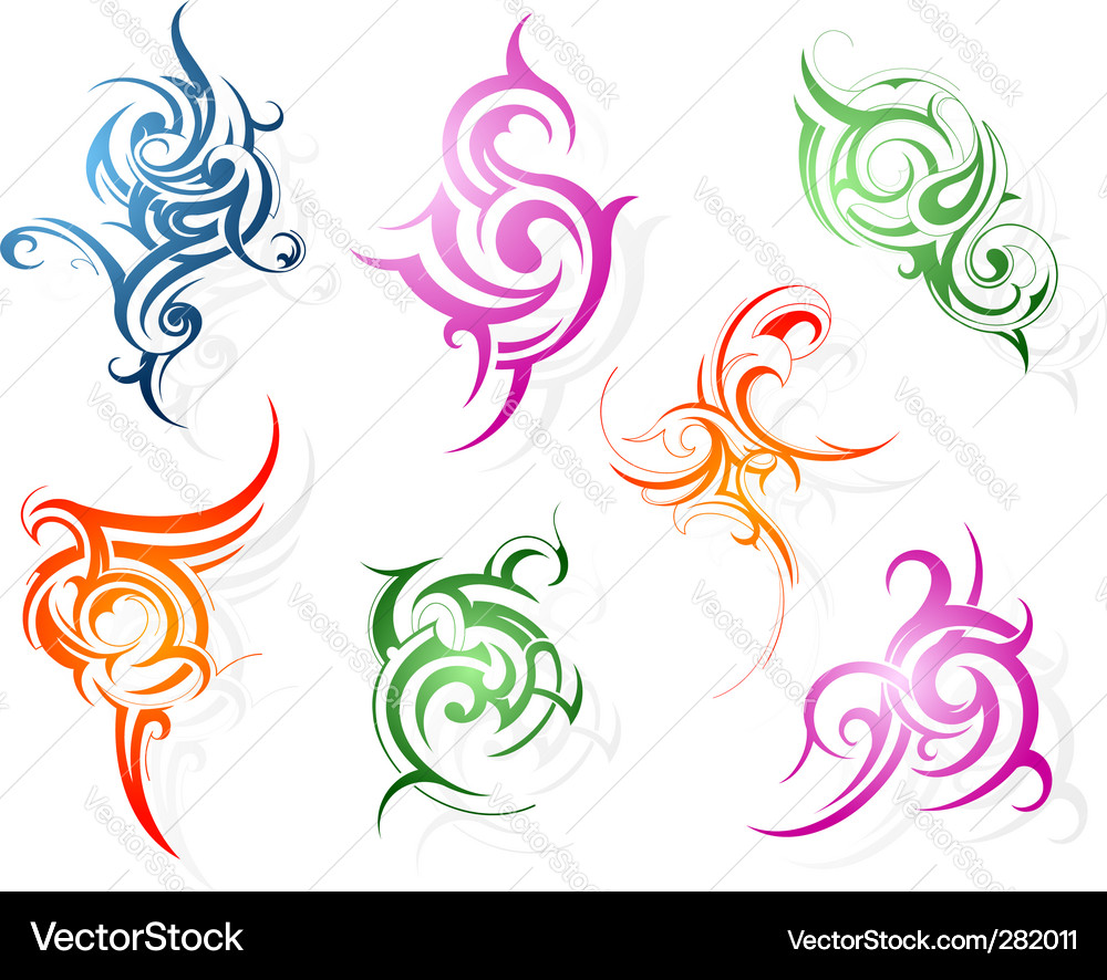 Swirl design elements Royalty Free Vector Image