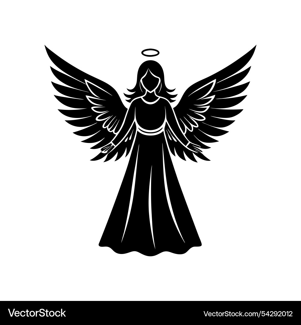 Elegant christmas angel design for festive Vector Image