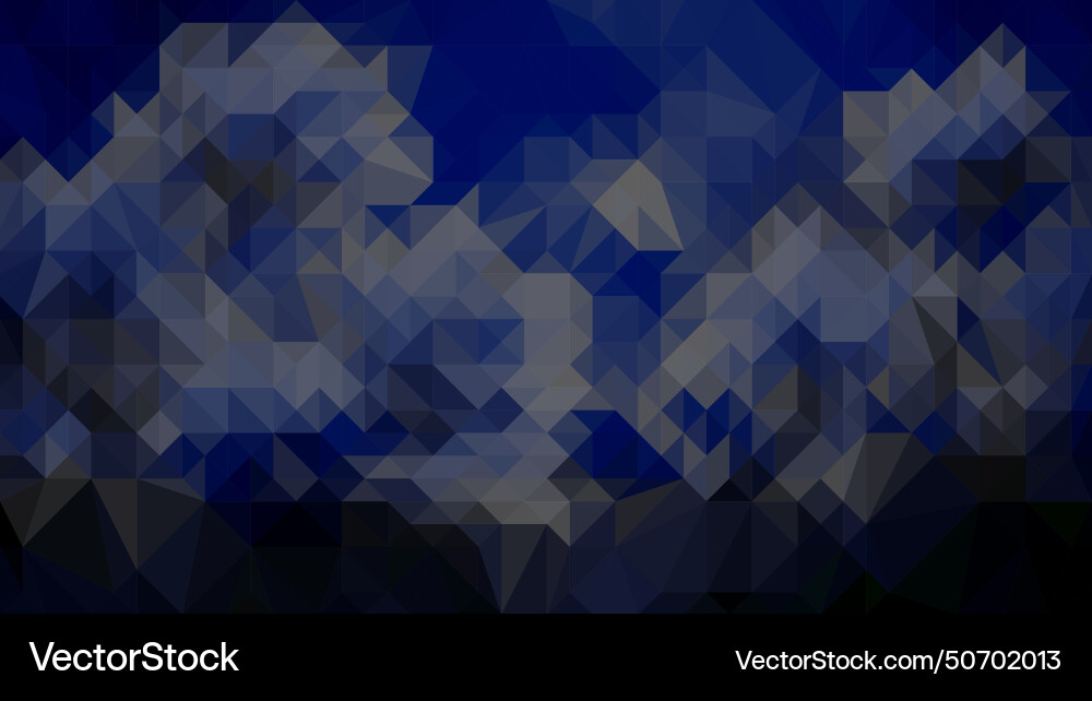 Low poly abstract blue background trendy Vector Image