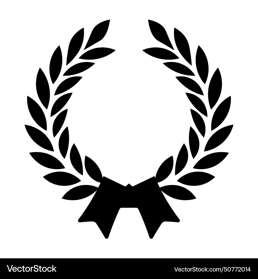 Black award icon on white background Royalty Free Vector