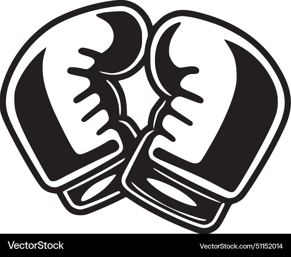 Boxing gloves - minimalist and flat logo Vector Image