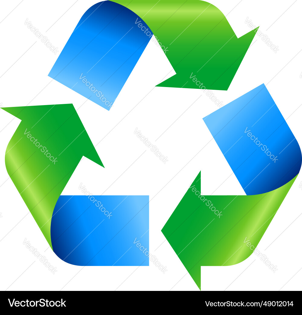 Blue Recycle Logo
