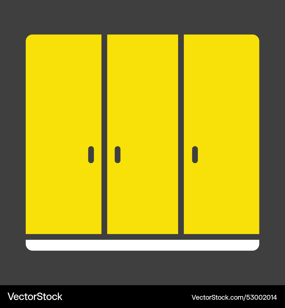 Cupboard icon furniture sign Royalty Free Vector Image