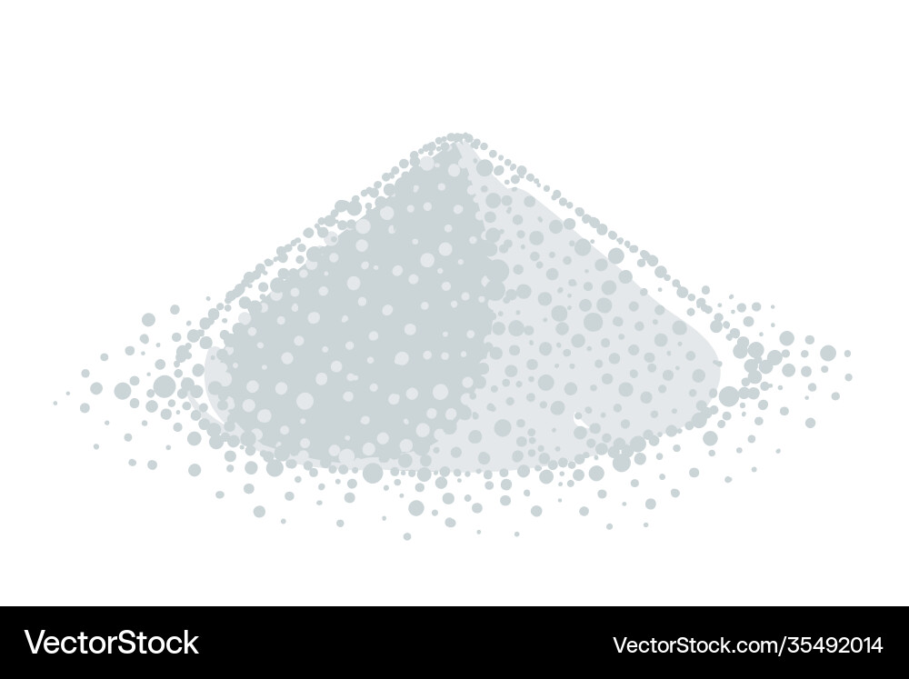 Gray and White Powder Pile Royalty Free Vector Image