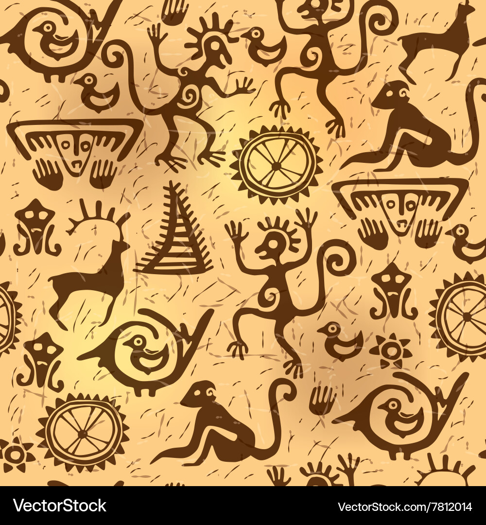 Seamless pattern ancient old Royalty Free Vector Image