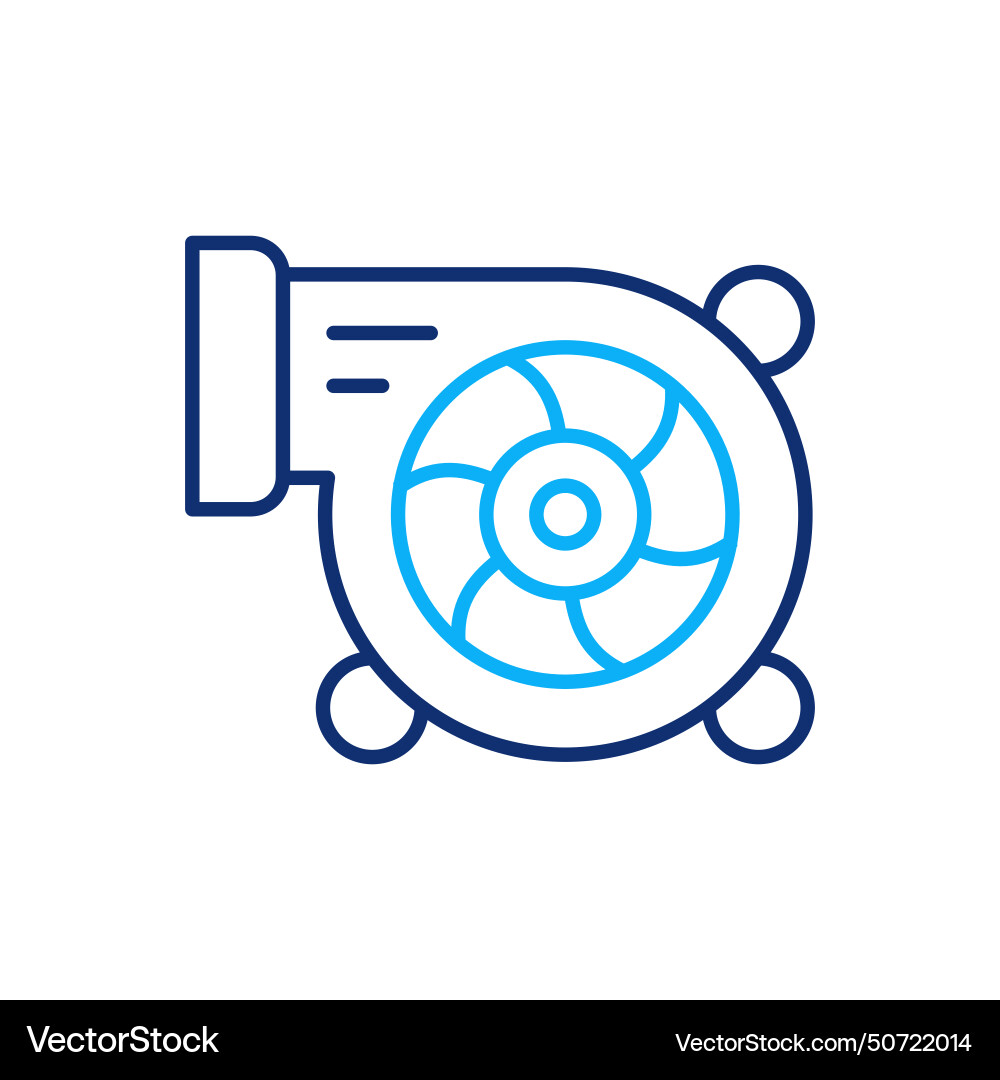 Turbo charger icon editable Royalty Free Vector Image
