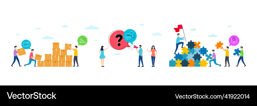 Website statistics fake news and internet Vector Image