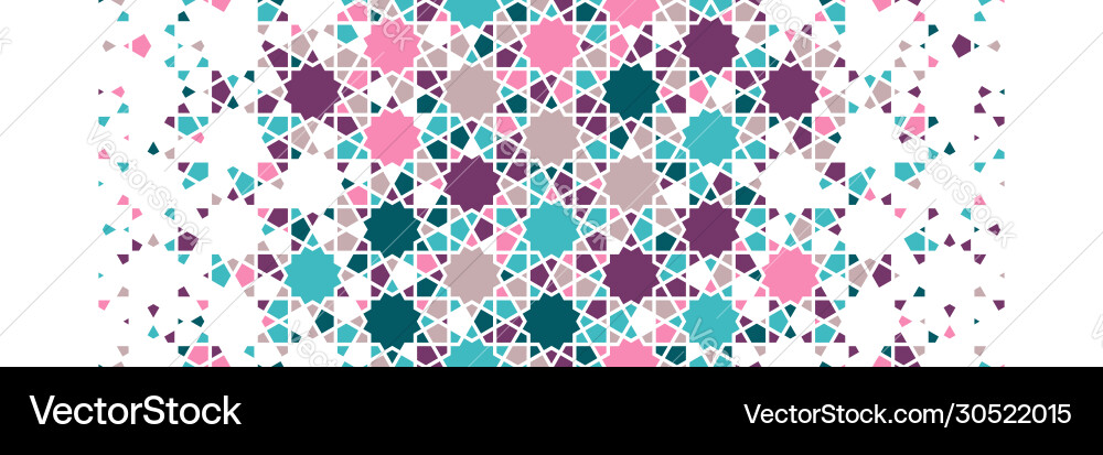 Islamic pattern arabesque border Royalty Free Vector Image