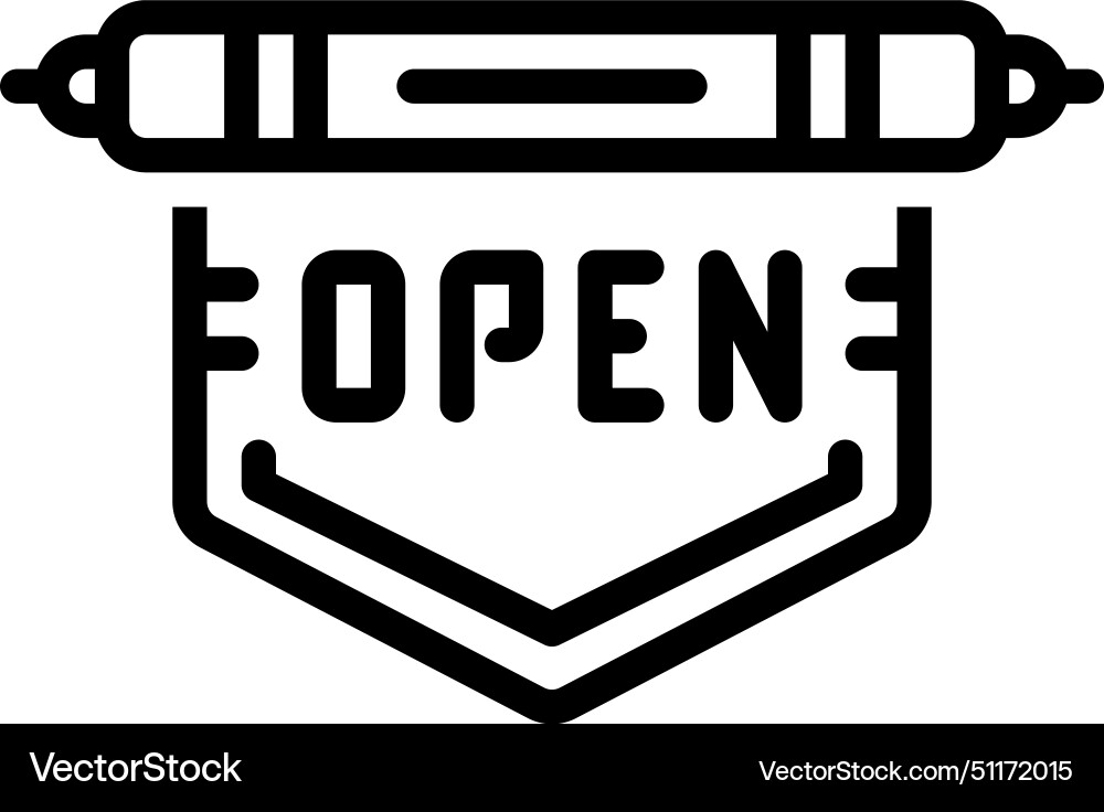 Open Royalty Free Vector Image - VectorStock
