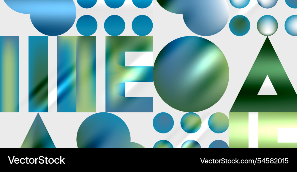 Triangles circles squares rectangles design Vector Image