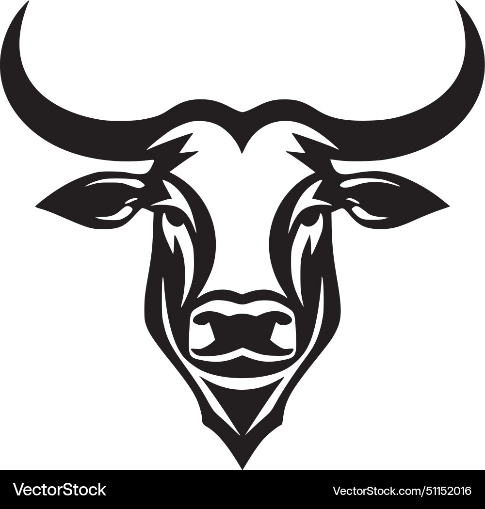 Bull - minimalist and simple silhouette Royalty Free Vector