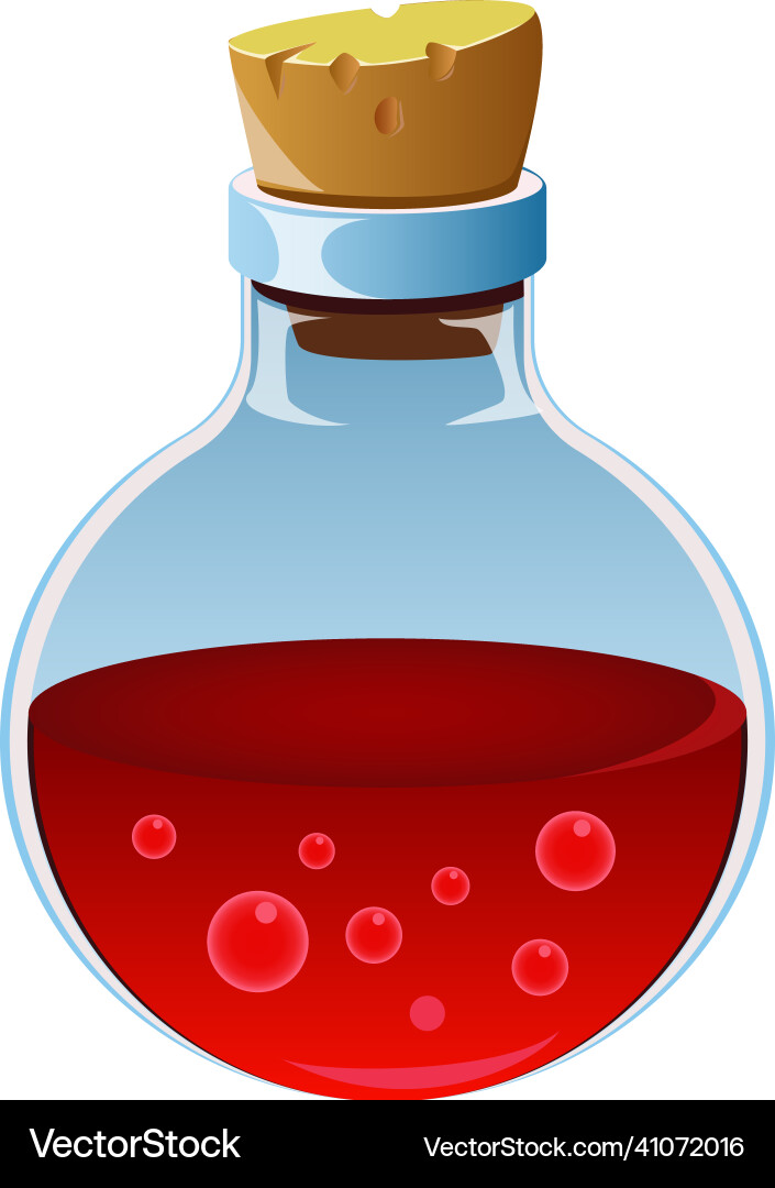 Vector Potion Icon Magic Potion Bottle Poison Vial Different Forms