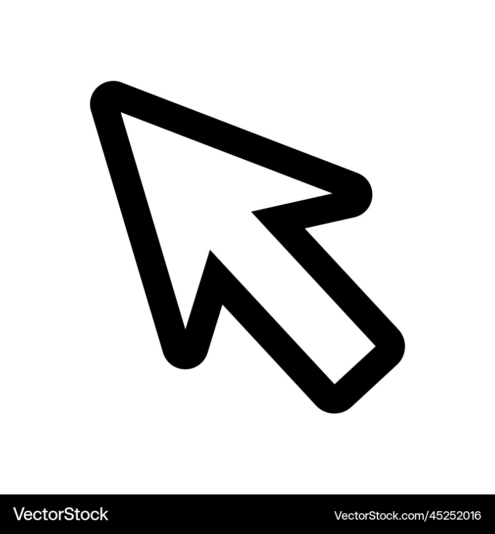 Mouse cursor icon or computer pointer Royalty Free Vector
