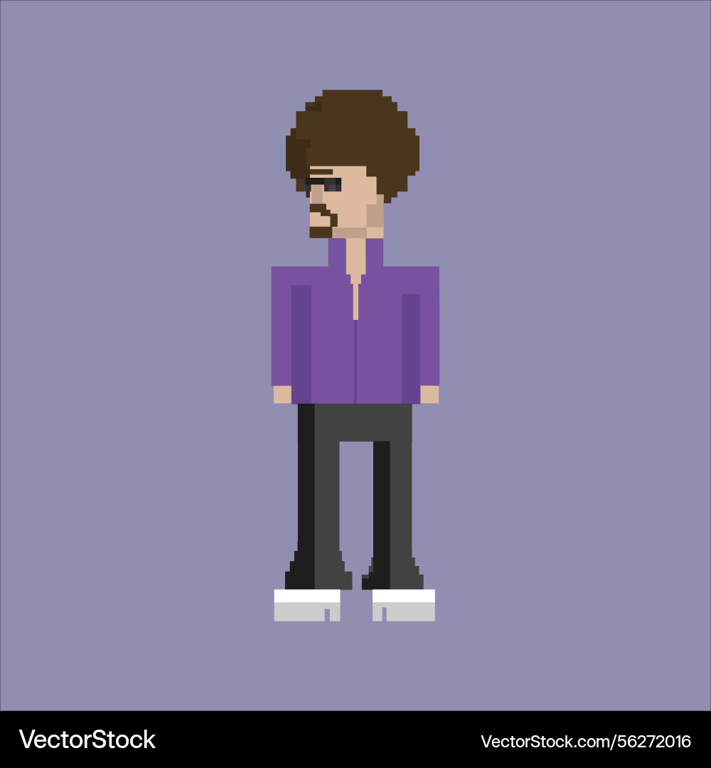 Pixelated of artist Royalty Free Vector Image - VectorStock