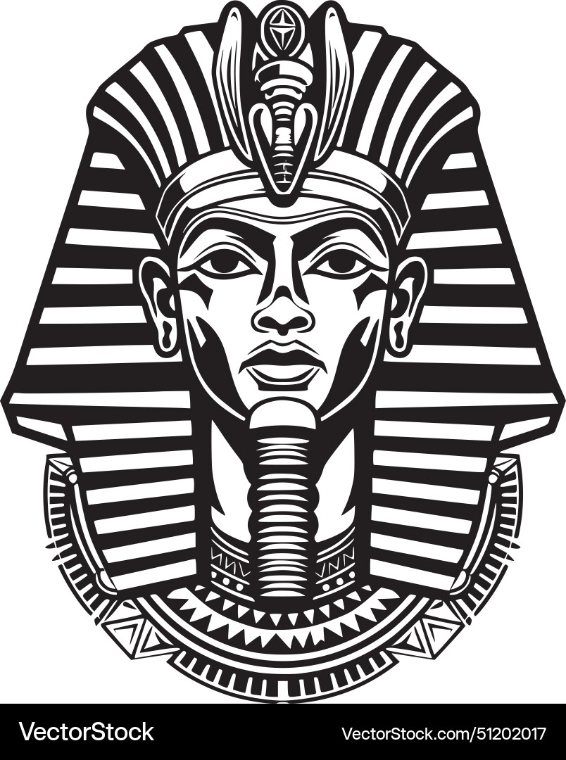 Pharaoh - minimalist and simple silhouette Vector Image