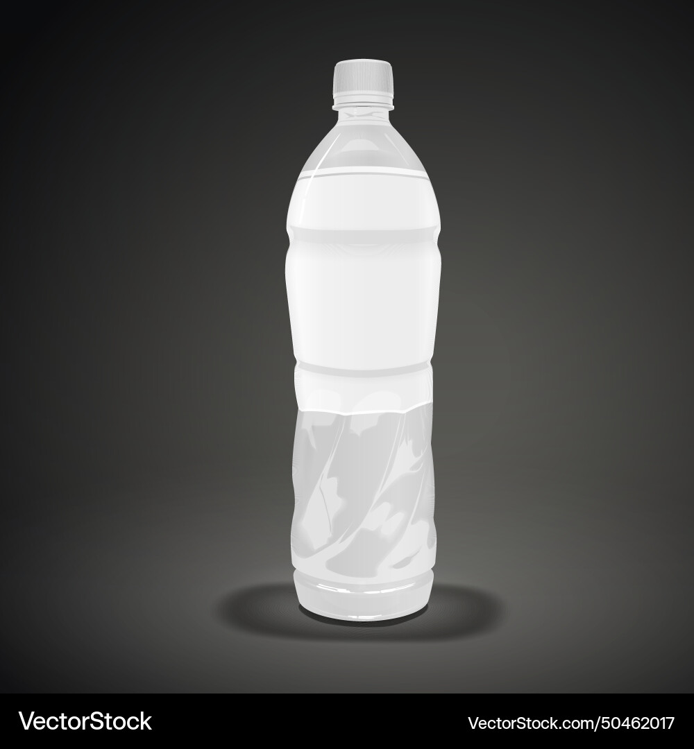 Plastic beverage bottle Royalty Free Vector Image