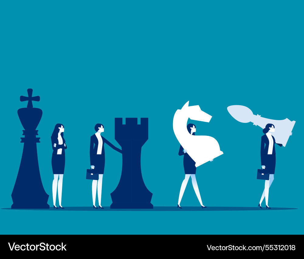 Business superiority planning and tactics Vector Image