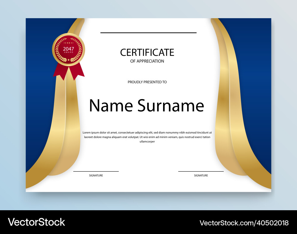 Certificate Template Online