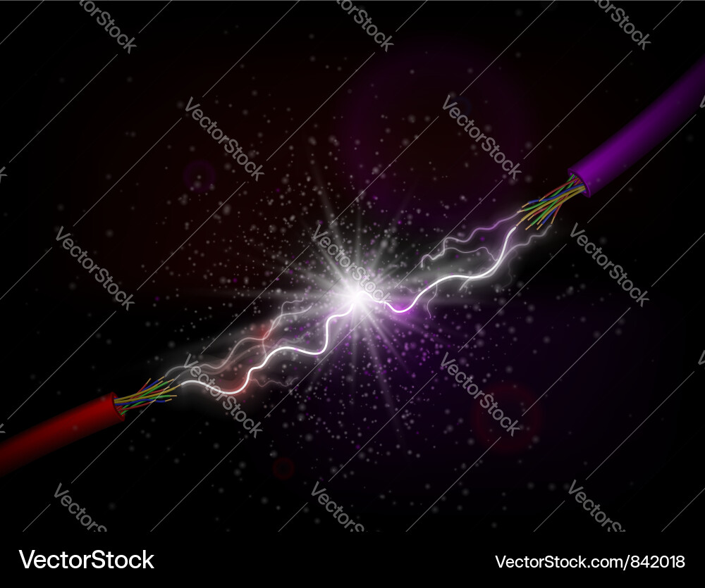 Conducting electricity Royalty Free Vector Image