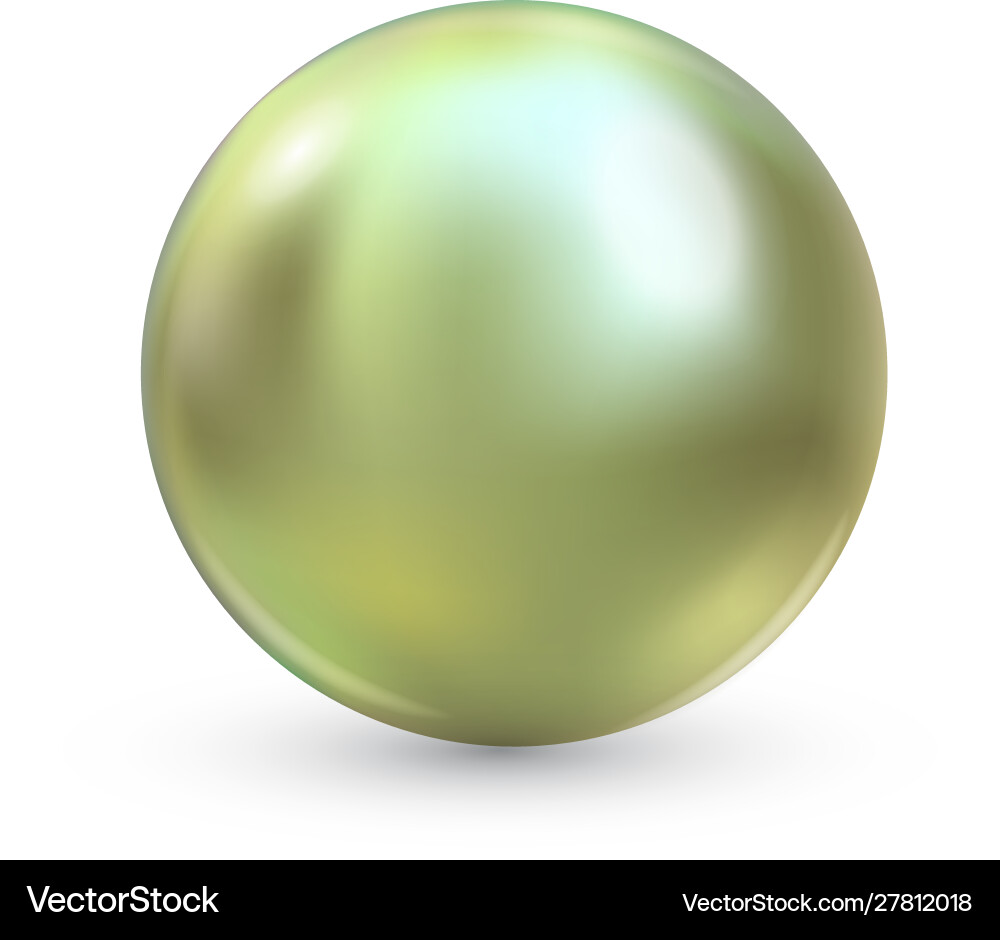 Single shiny natural green Royalty Free Vector Image