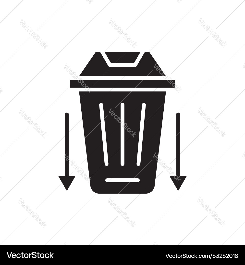 Waste reduction icon set reduce energy plastic Vector Image