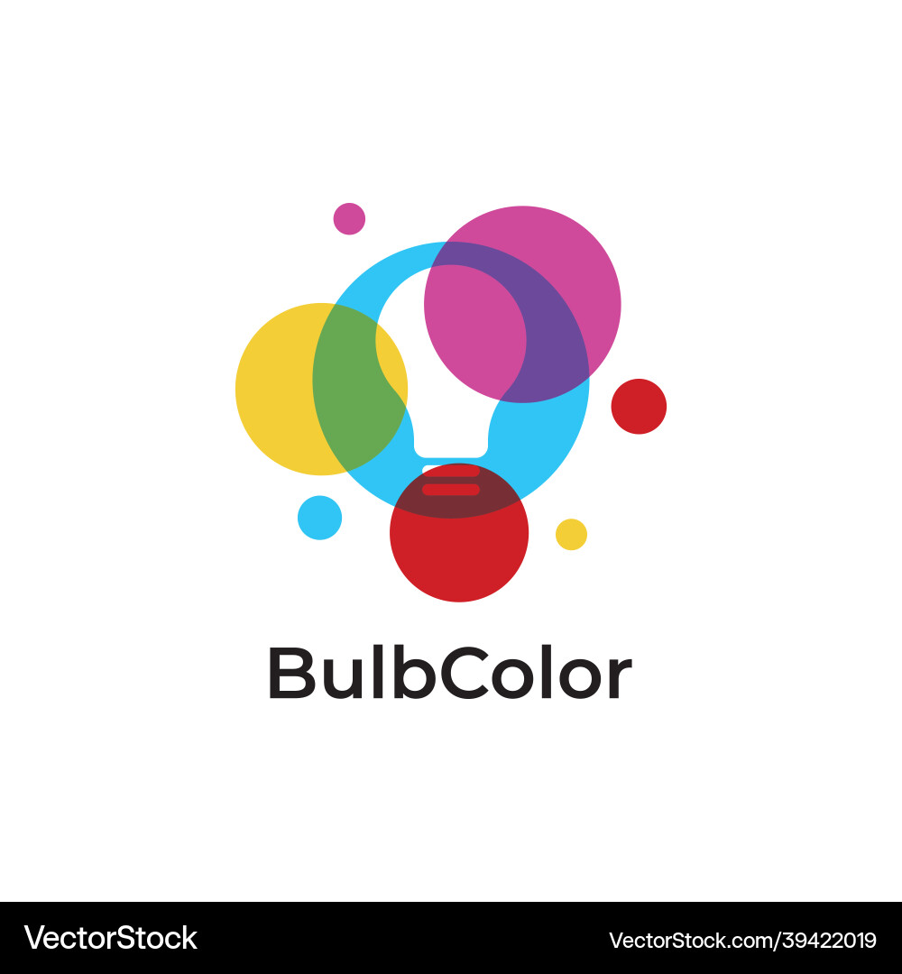 Color lamp logo Royalty Free Vector Image - VectorStock