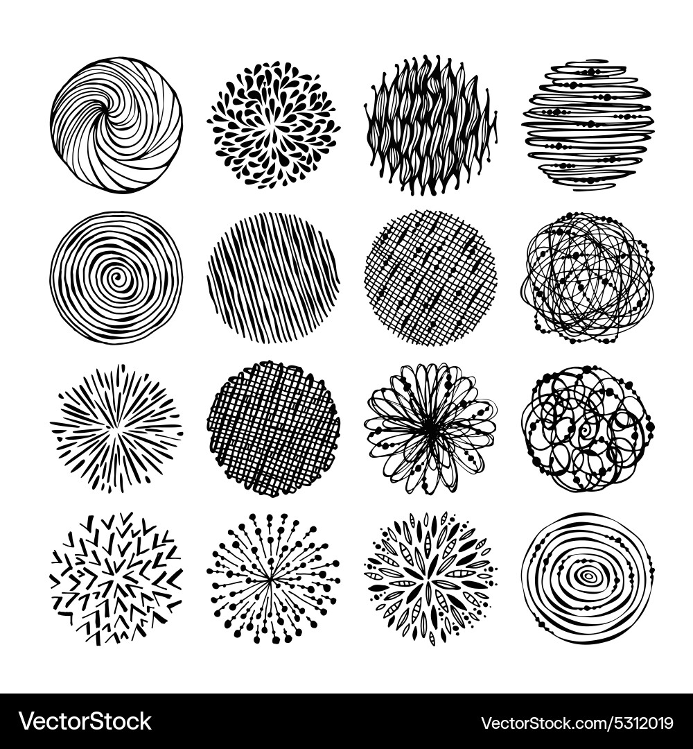 Hand drawn design elements Royalty Free Vector Image