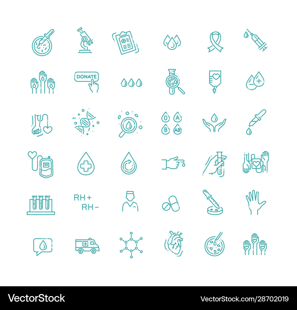 Hematology icon Royalty Free Vector Image - VectorStock