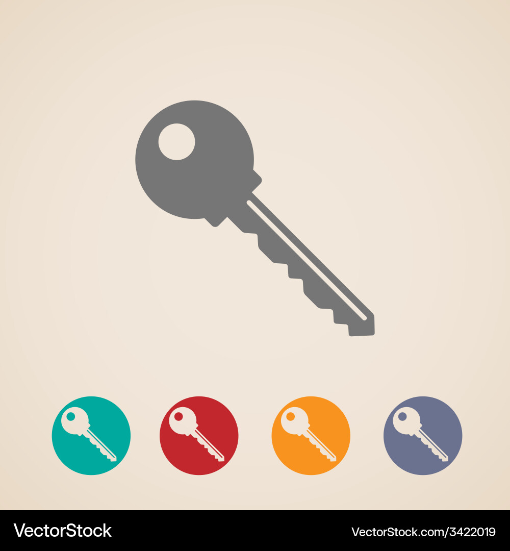 Key icons Royalty Free Vector Image - VectorStock