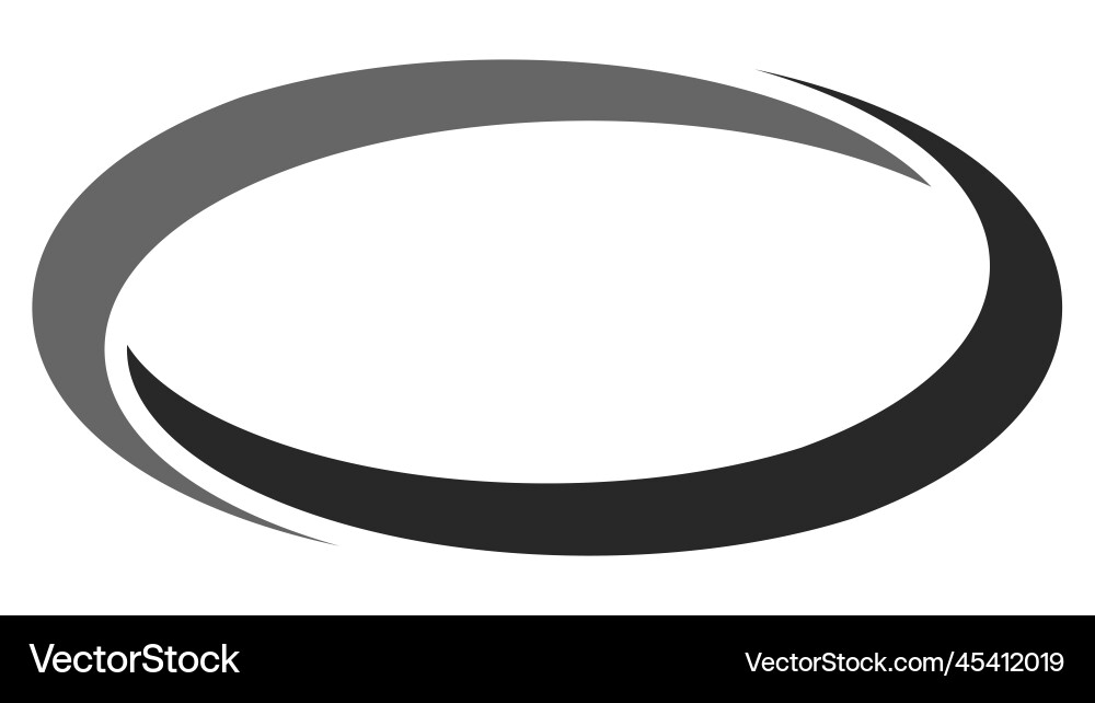 Oval Badge Shape - Label Frame Royalty Free Vector Image