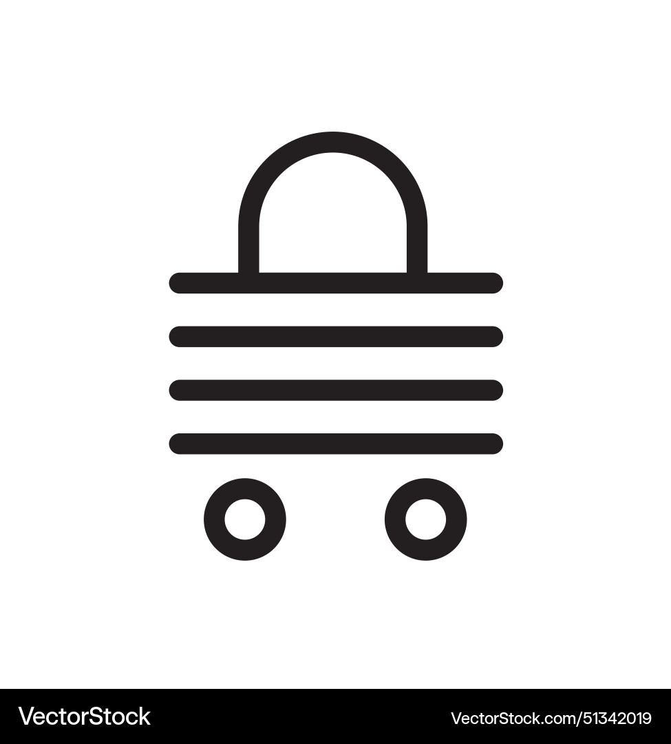 Shopping cart icon e-commerce and retail Vector Image