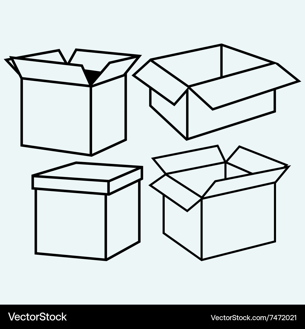 Cardboard box Royalty Free Vector Image - VectorStock