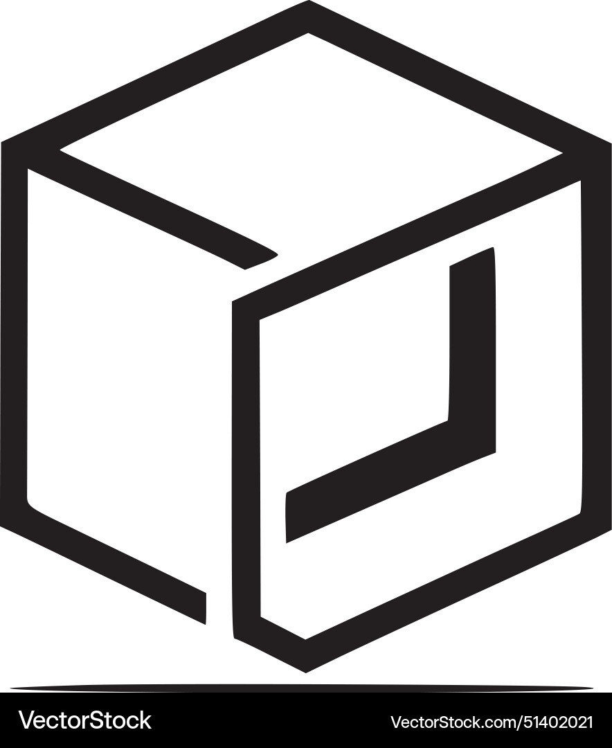 Geometric - minimalist and flat logo Royalty Free Vector