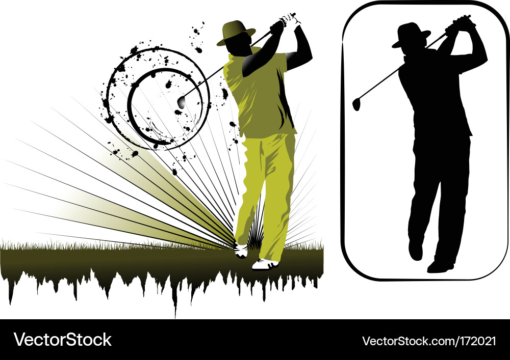 Golfer Royalty Free Vector Image - VectorStock