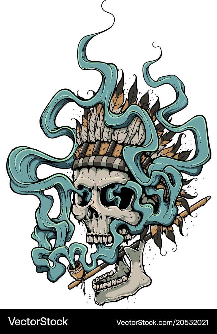 Indian dead head Royalty Free Vector Image - VectorStock