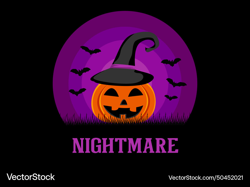 Nightmare landscape design Royalty Free Vector Image
