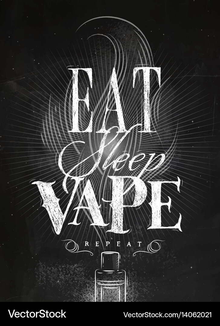 Vintage Vape Poster Royalty Free Vector Image - VectorStock