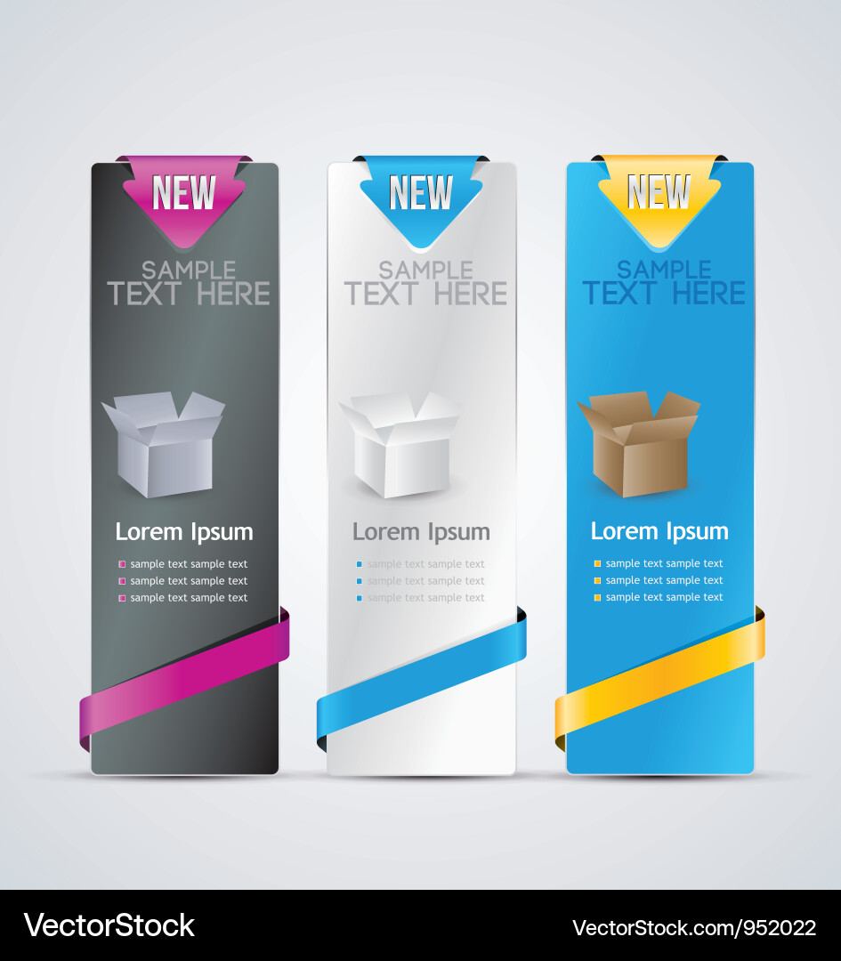 Banners Royalty Free Vector Image - VectorStock