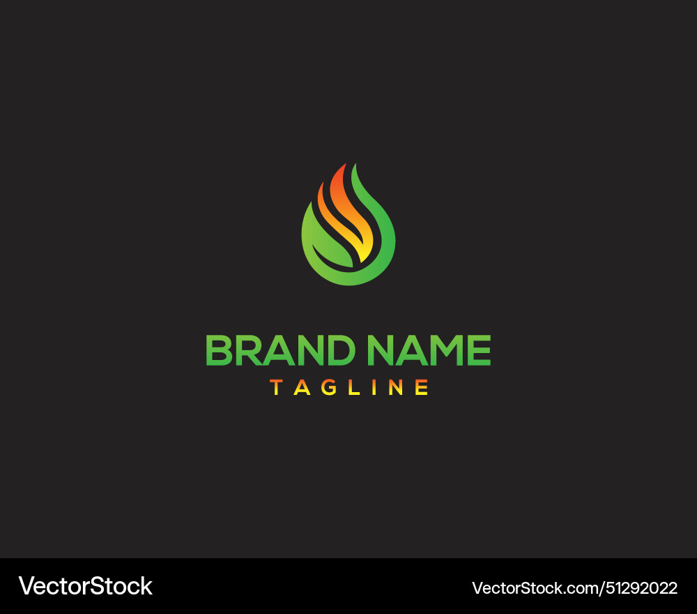 Creative oil and gas logo design Royalty Free Vector Image