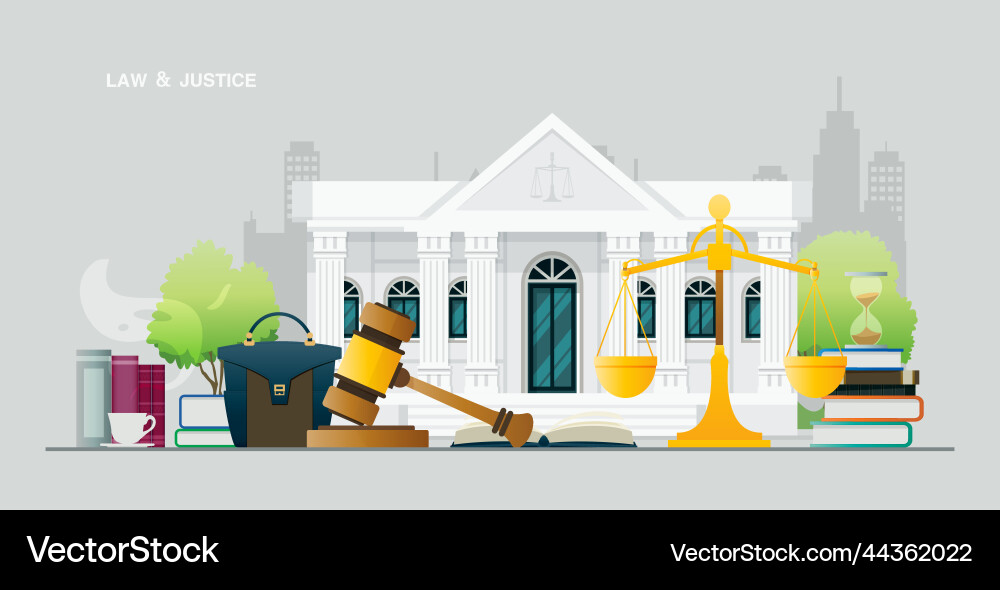 Law and justice Royalty Free Vector Image - VectorStock