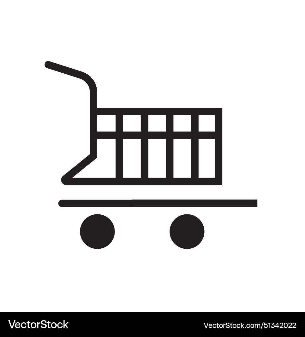 Shopping cart icon e-commerce and retail Vector Image