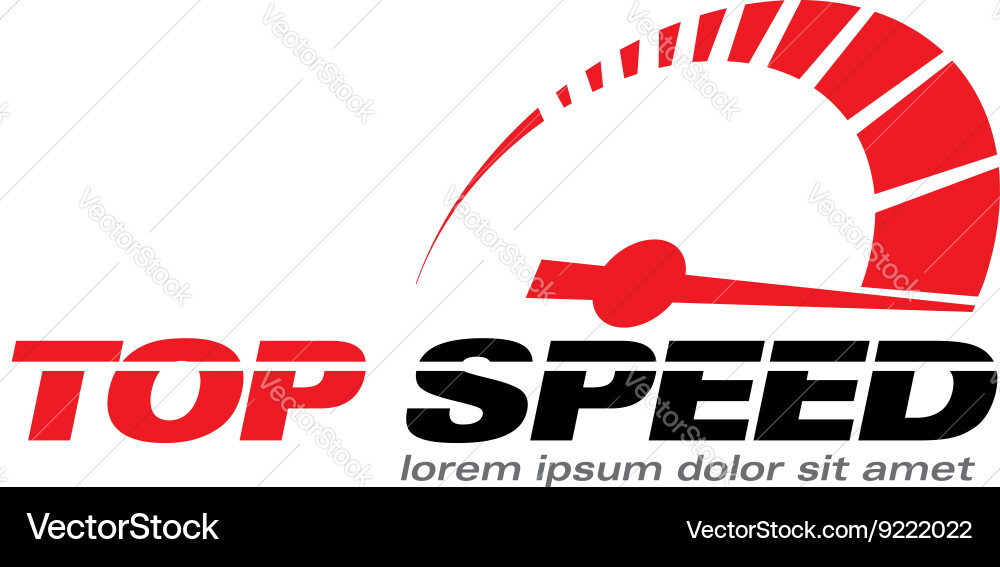 Top speed Royalty Free Vector Image - VectorStock