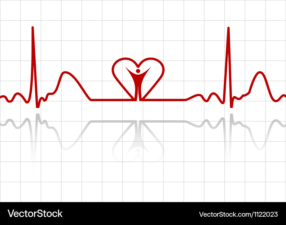 Abstract ecg Royalty Free Vector Image - VectorStock