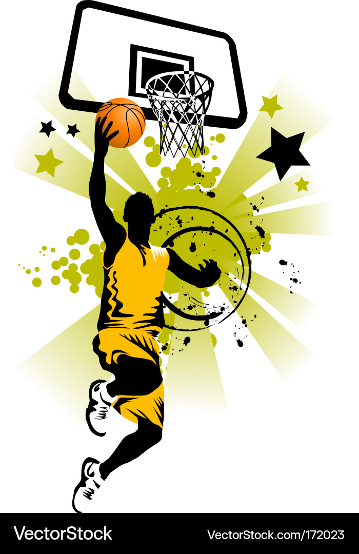 Basketball player Royalty Free Vector Image - VectorStock
