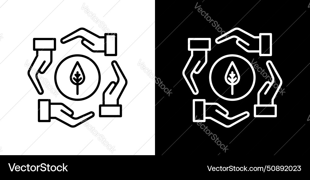 Environment protection icon set eco symbol Vector Image
