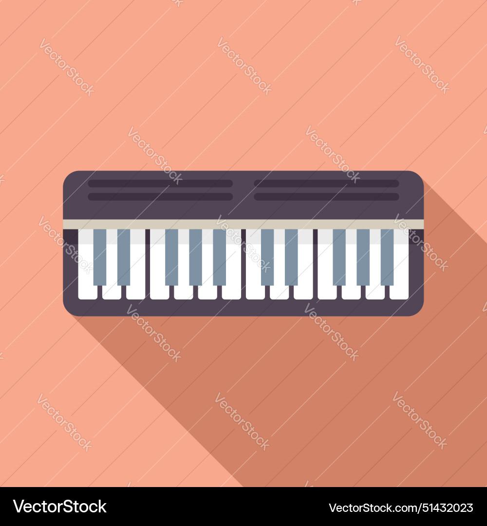 Flat design of keyboard Royalty Free Vector Image