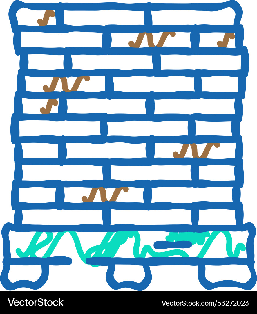 Pallet peat icon doodle Royalty Free Vector Image